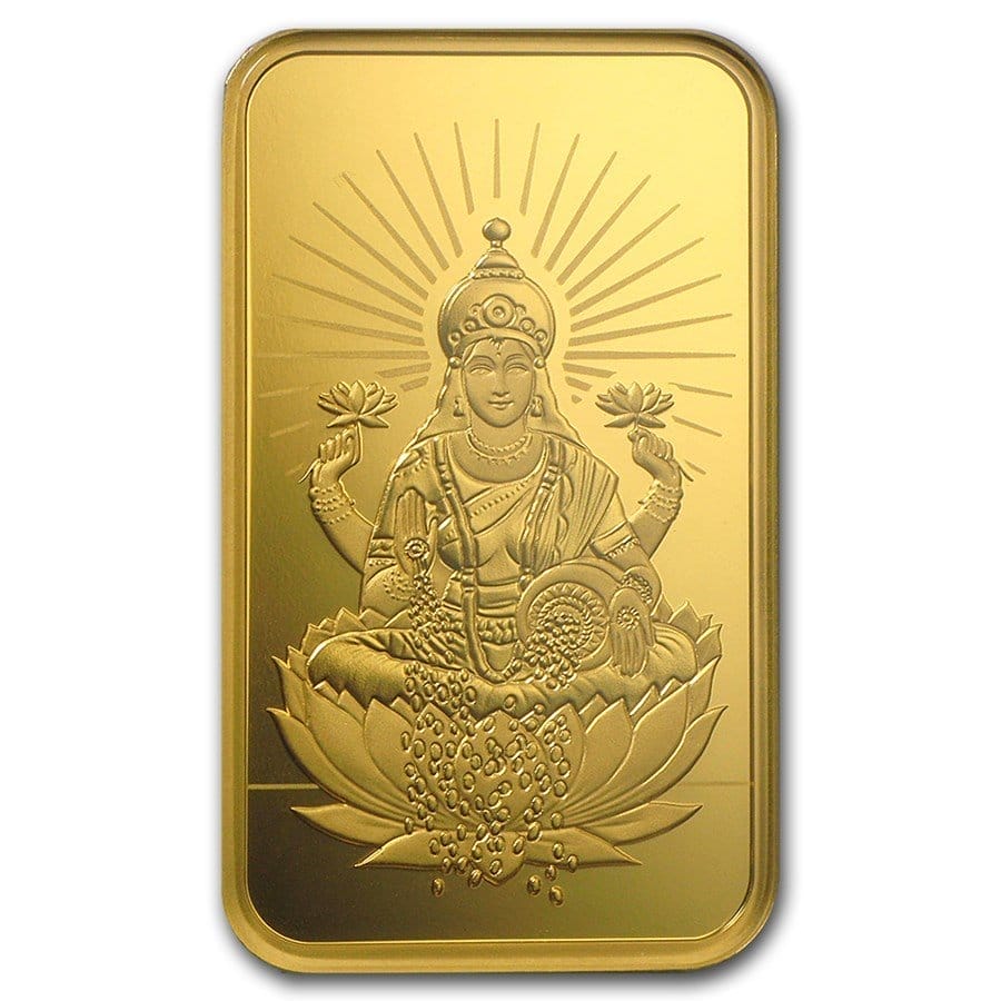 1 Oz Gold Bar - PAMP Suisse Religious Series (Lakshmi) | New York Gold Co