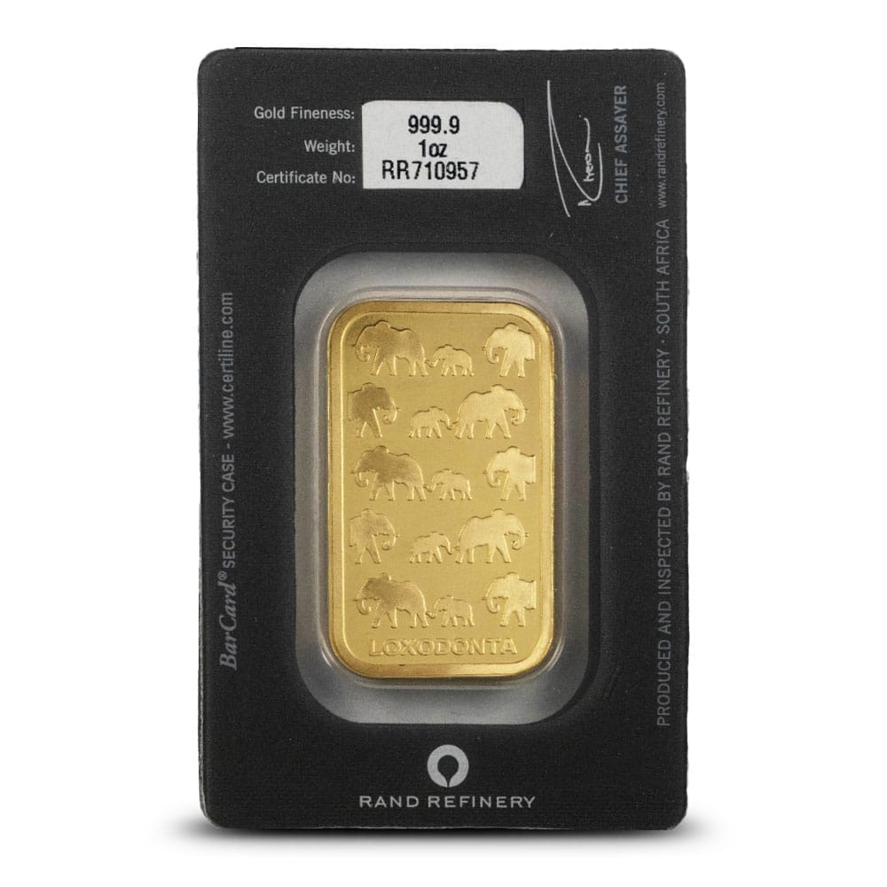 1 Oz Gold Bar – Rand Refinery | New York Gold Co