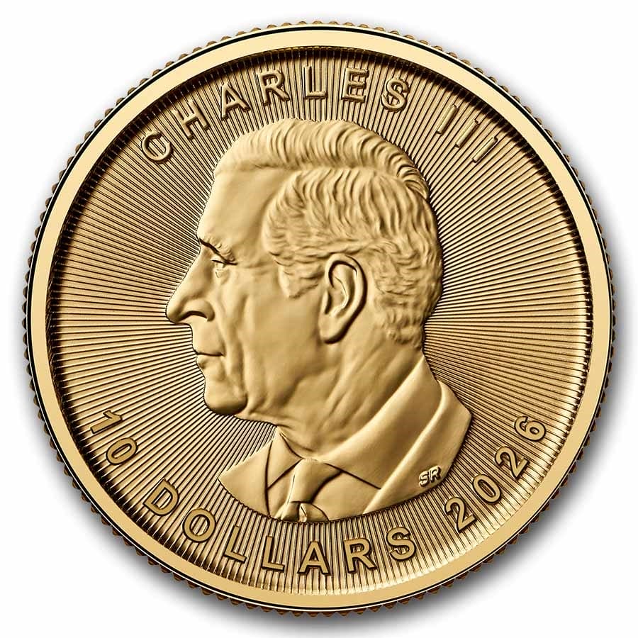 1/4 Oz Gold Coin 2025 Canadian Gold Maple Leaf (BU) | New York Gold Co